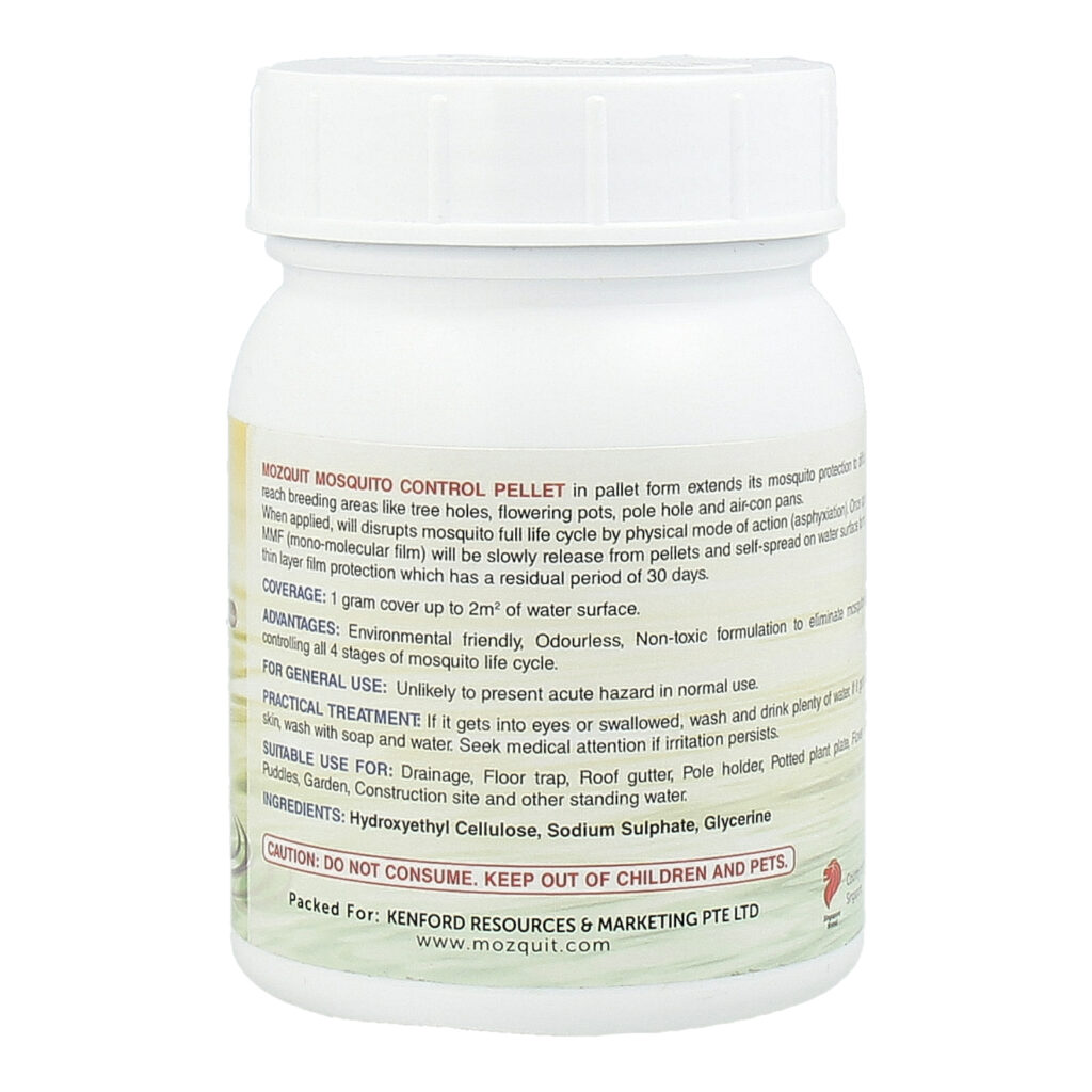 Mosquito Control Pellet – Kenford Resources & Marketing Pte Ltd